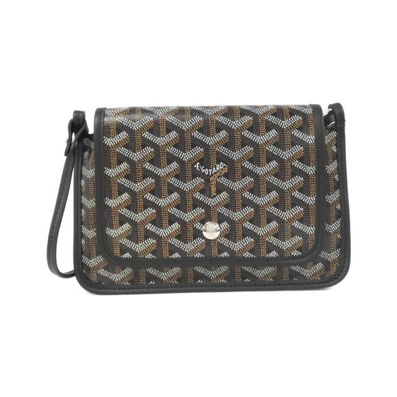 Goyard | Bags | Goyard Plume Shoulder Bag Black Coated Canvas | Poshmark
